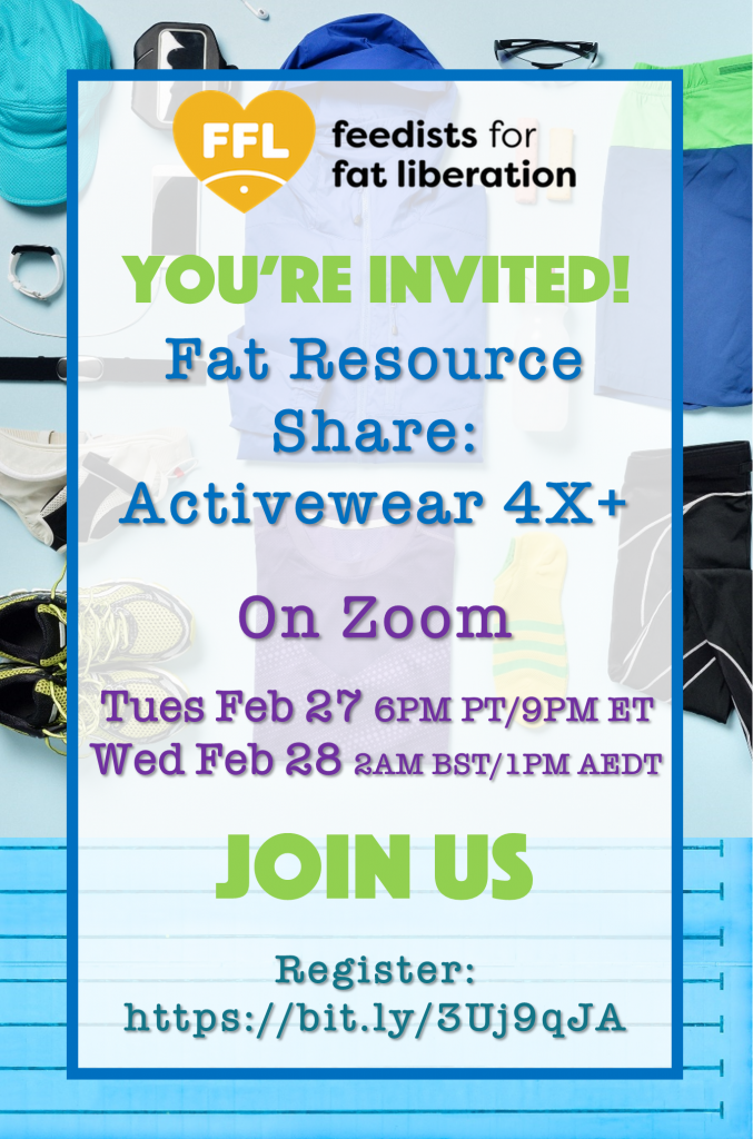 Encore: Fat Resource Share - Feedists for Fat Liberation